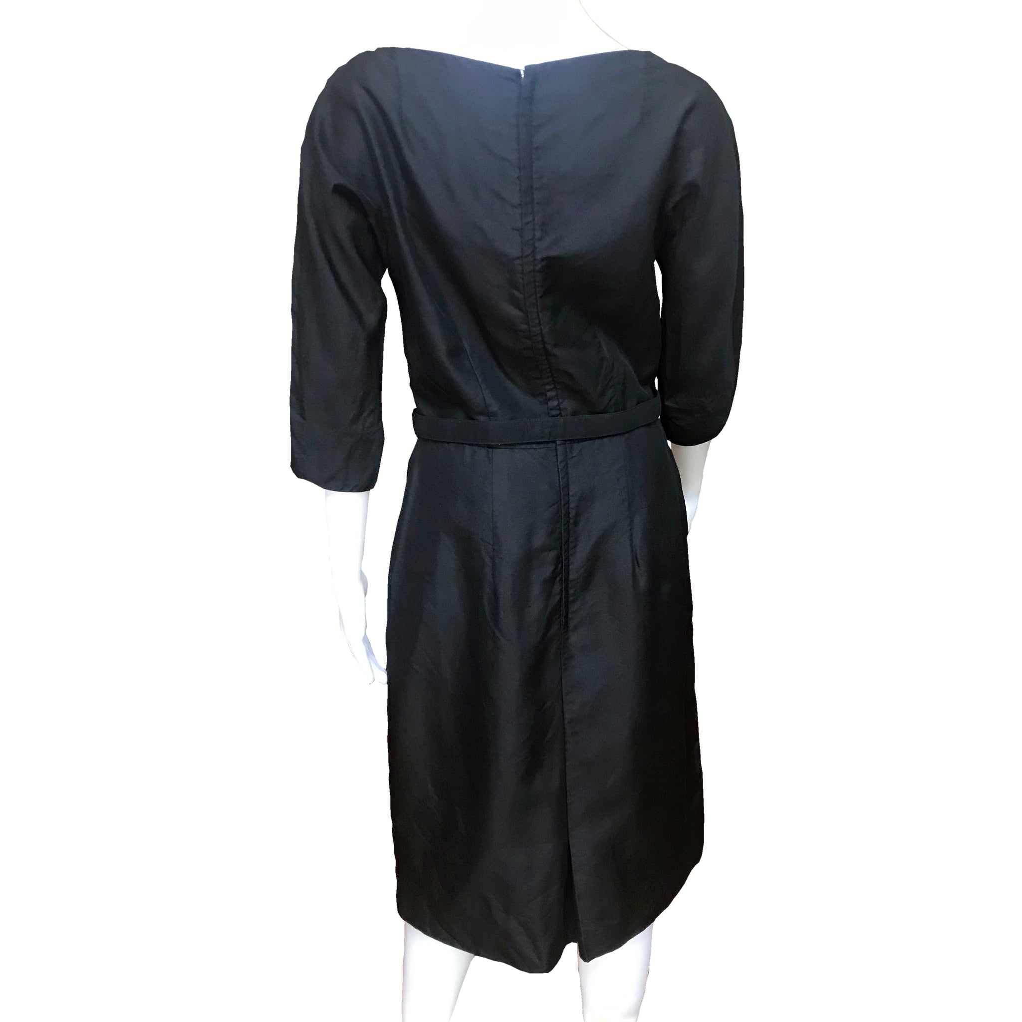 Vintage 1950s Malcolm Charles by Lawrence Gaines Little Black Dress ...